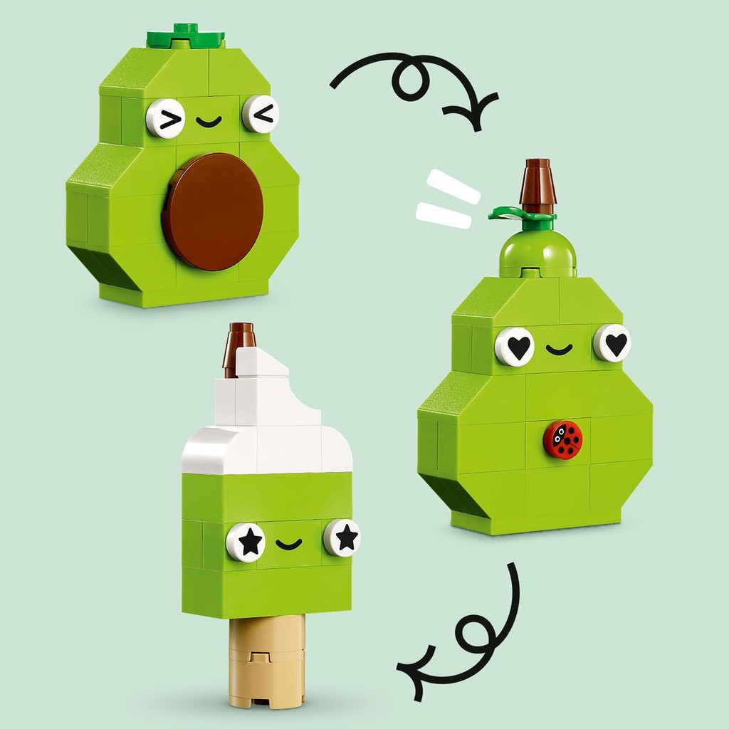 LEGO 11039 LEGO Classic Creative Food Friends Building Toy Set (150 ...