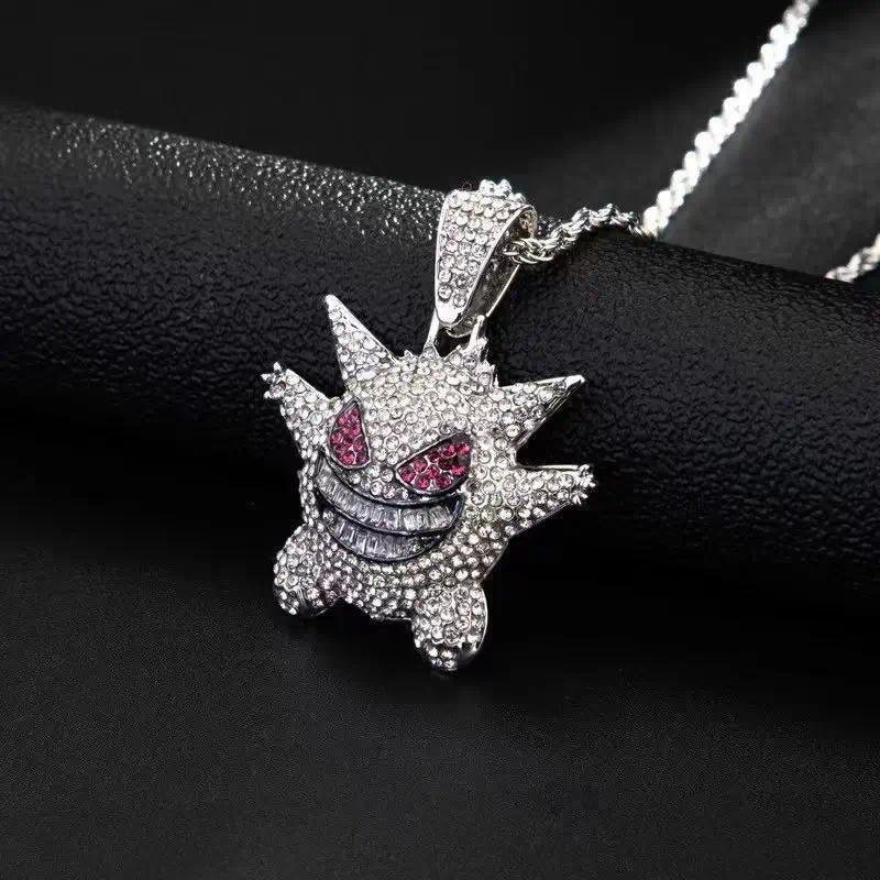Anime Pokemon Gengar Necklace Cartoon Figrues Gengar Children Toys ...