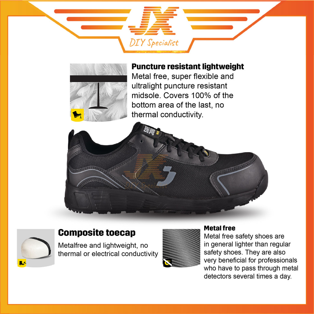 SAFETY JOGGER AAK S1P Low ESD Safety Shoes Composite Toecap Lightweight ...