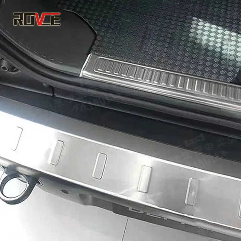 ROVCE Rear Bumper Protector Guard Tailgate Trunk Door Guard Stainless ...