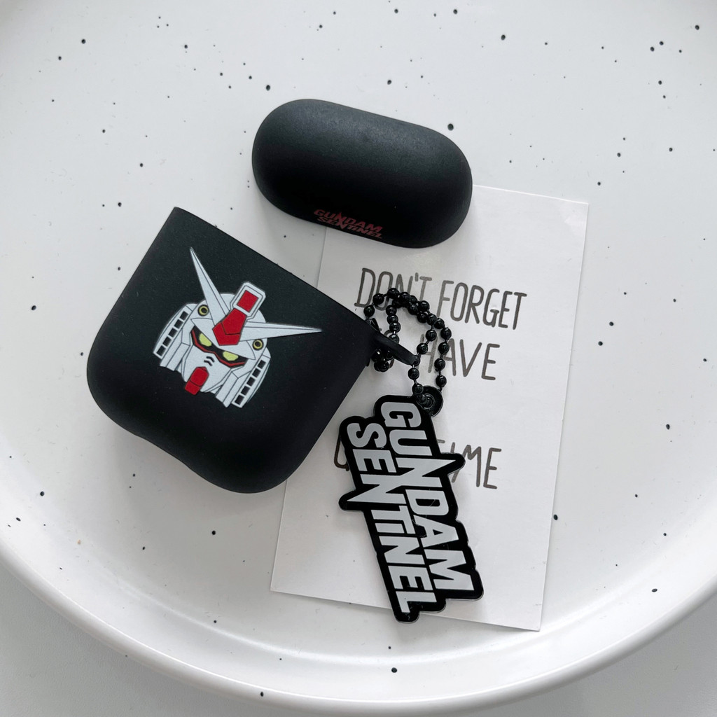 Gundam Robot Frosted Black FOR AIRPODS 4 PRO2 1/2/3 TPU Soft Casing ...
