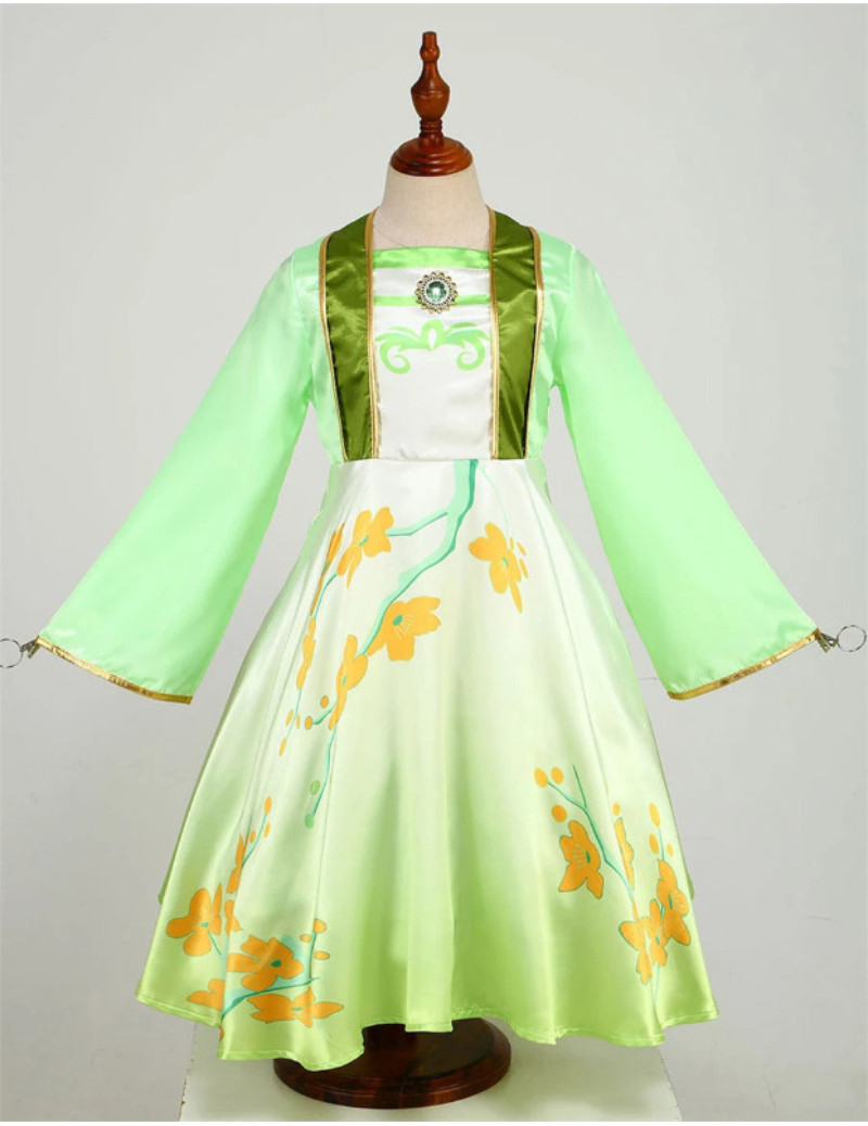 Ins Girls Mulan Dress Halloween Carnival Mulan Cosplay Costume Mulan ...