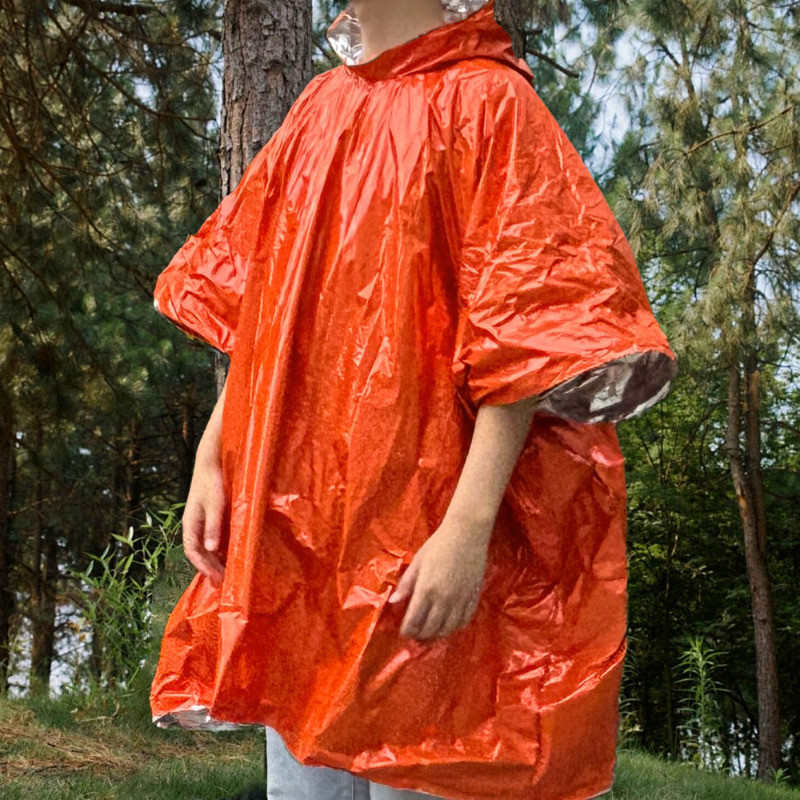 Outdoor Emergency Raincoat - Multi-Functional Military Raincoat - Two ...