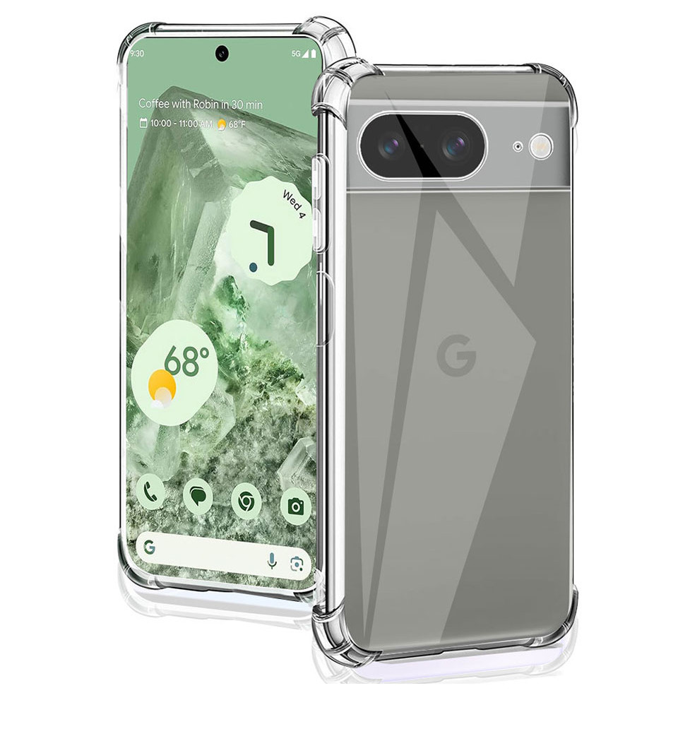 For Google Pixel 8 Pro 8A Case Luxury Silicone Soft Clear Shockproof ...