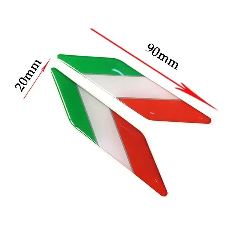 Universal 3D Auto Sticker Italy Flag Emblem Badge Car Styling Sticker ...