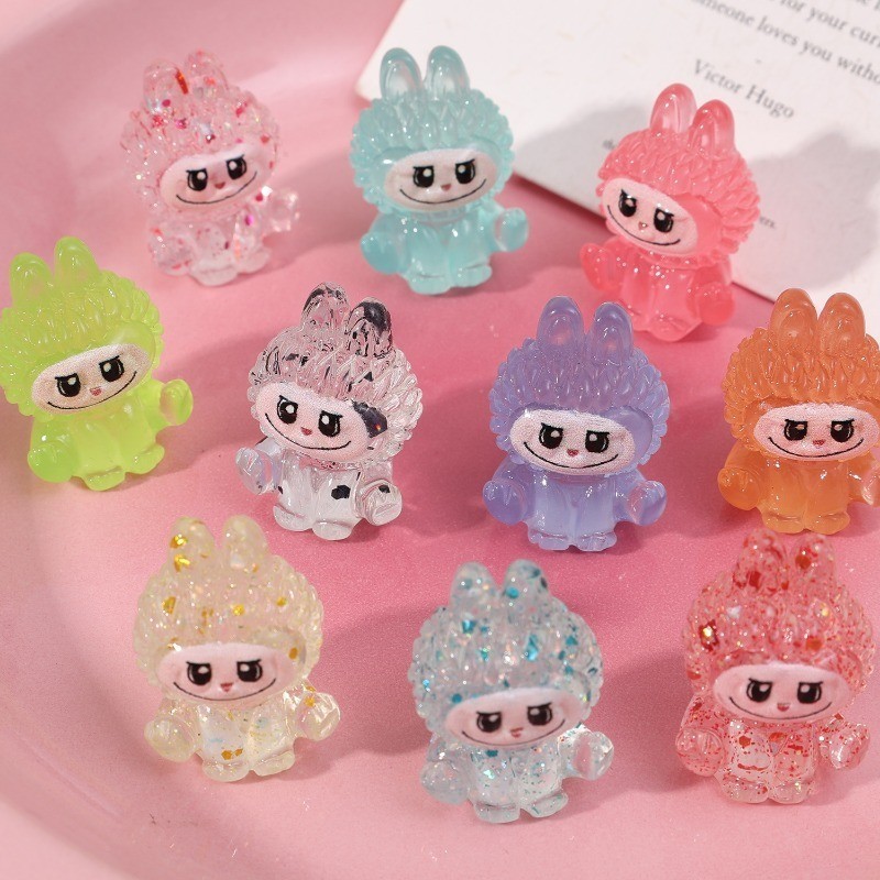 [ Featured ] LABUBU Luminous Mini Ornament - Miniature Figurines ...