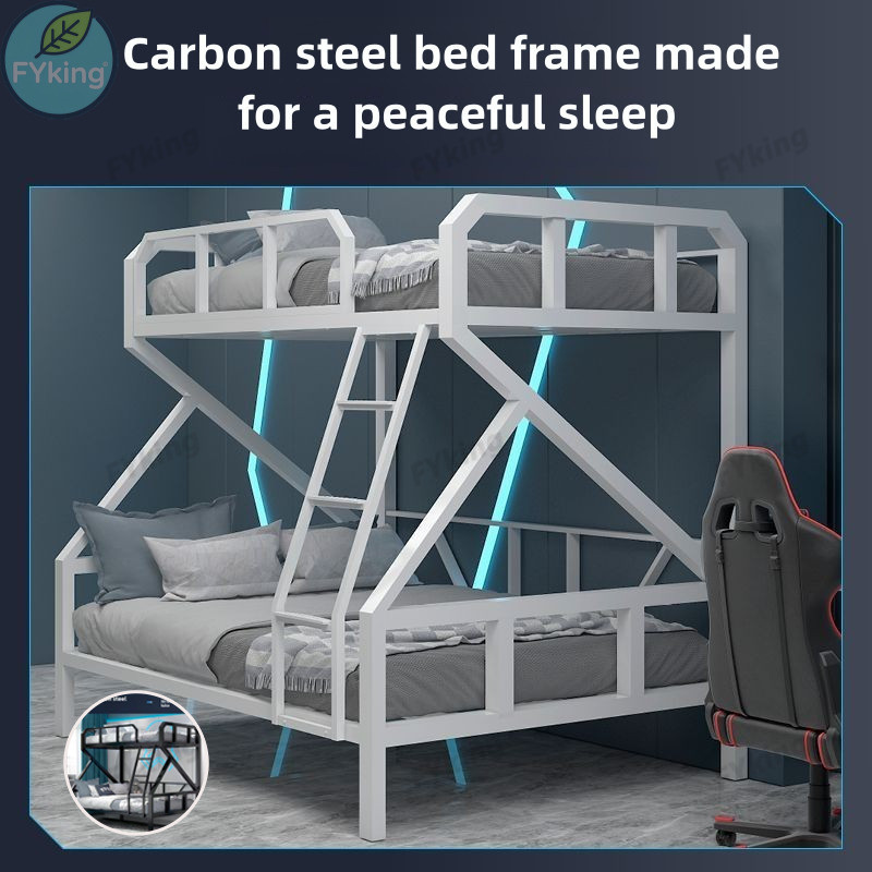 【Free Shipping】 FYking Bed Frame Double Decker Steel Bed Frame Heavy ...