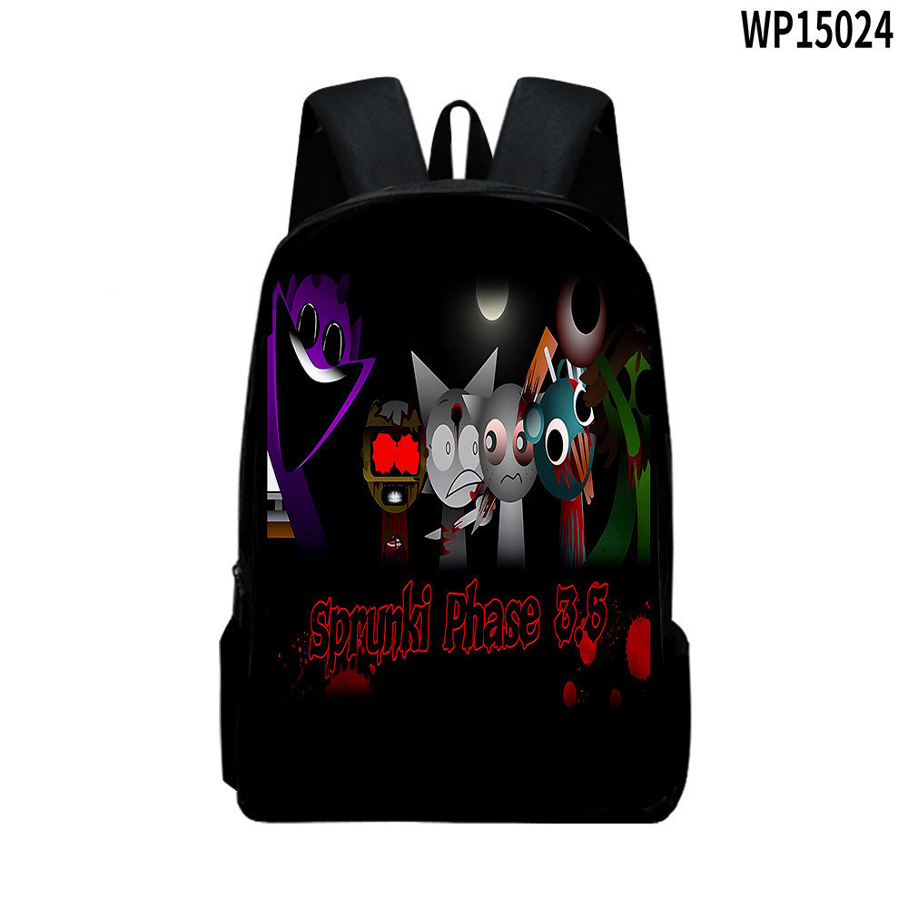 Sprunki Backpack 16inch Sprunki Incredibox Wenda Grey Oren Raddy ...
