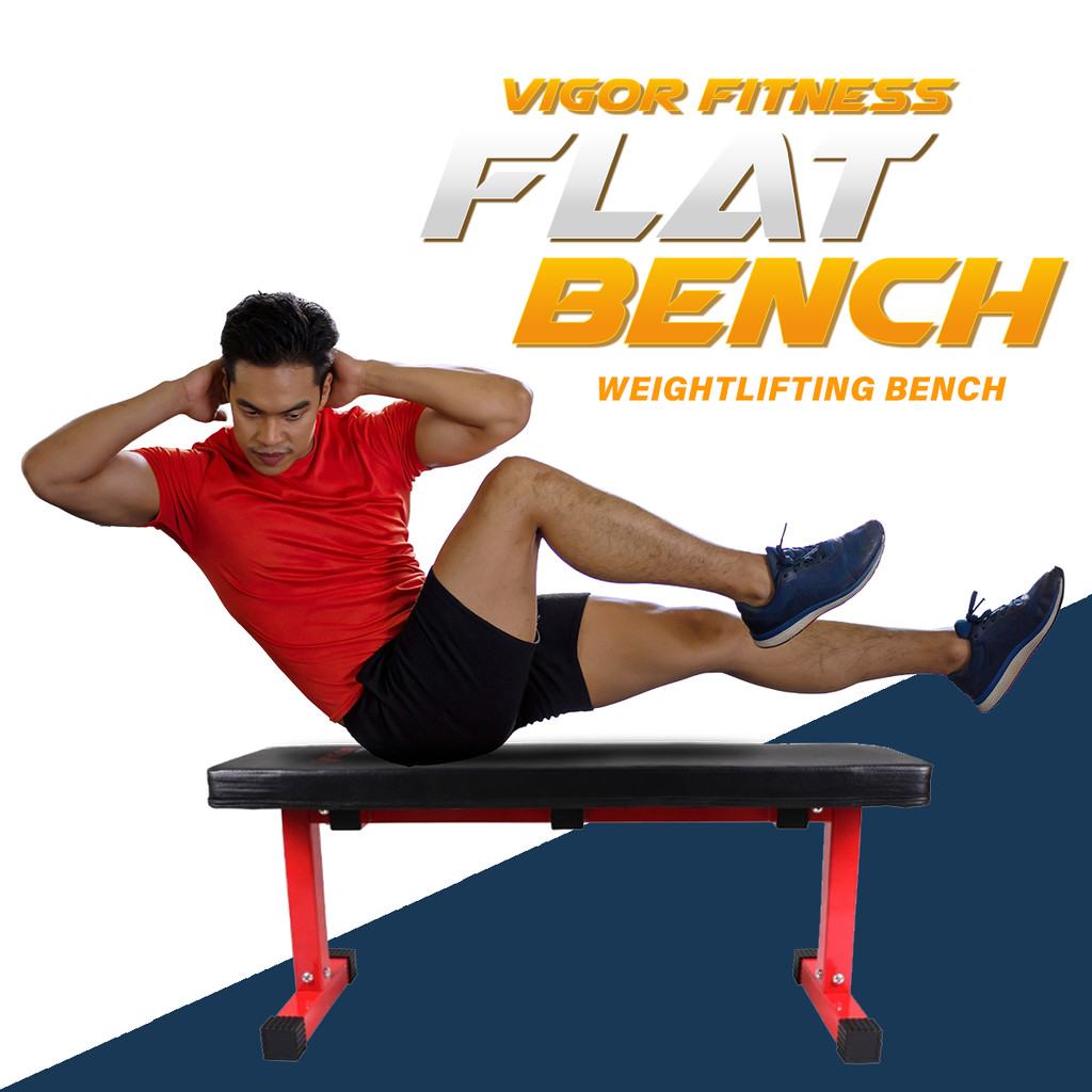Vigor Fitness Flat Dumbbell Workout Bench / Bangku Senaman Dumbbell ...