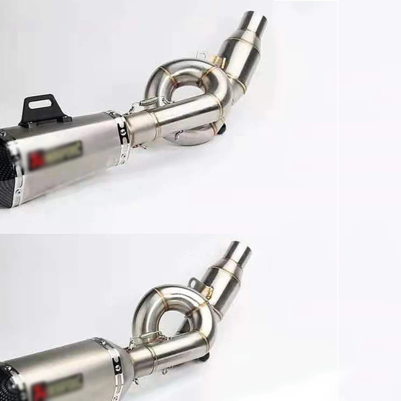 Motorcycle exhaust link pipe mid pipe stainless steel fit for Kawasaki ...
