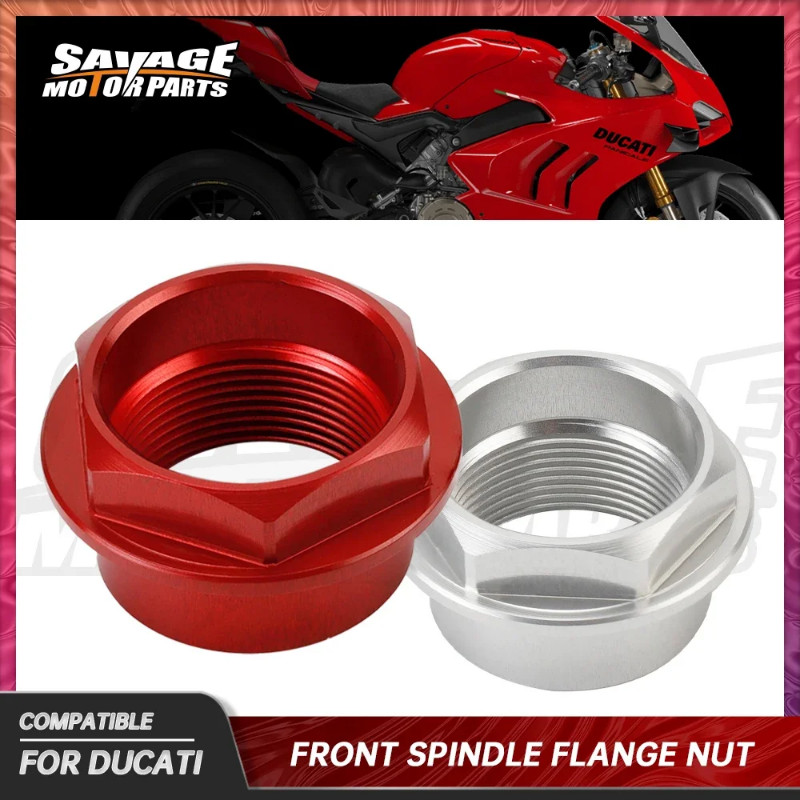Front Wheel Axle Flange Nut For DUCATI Panigale V2 V4 899 959 1199 1299 1098 1198 Diavel 1260 ...