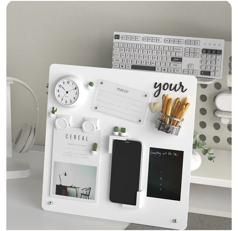 Magnetic Message Board Small & Large Size, White & Black, Desktop ...