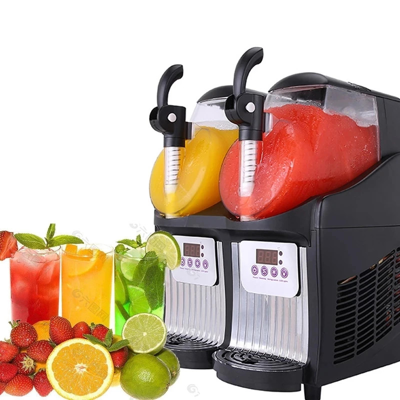 Automatic Double Slot Snow Melting Machine Snow Mud Ice Beverage Cold ...