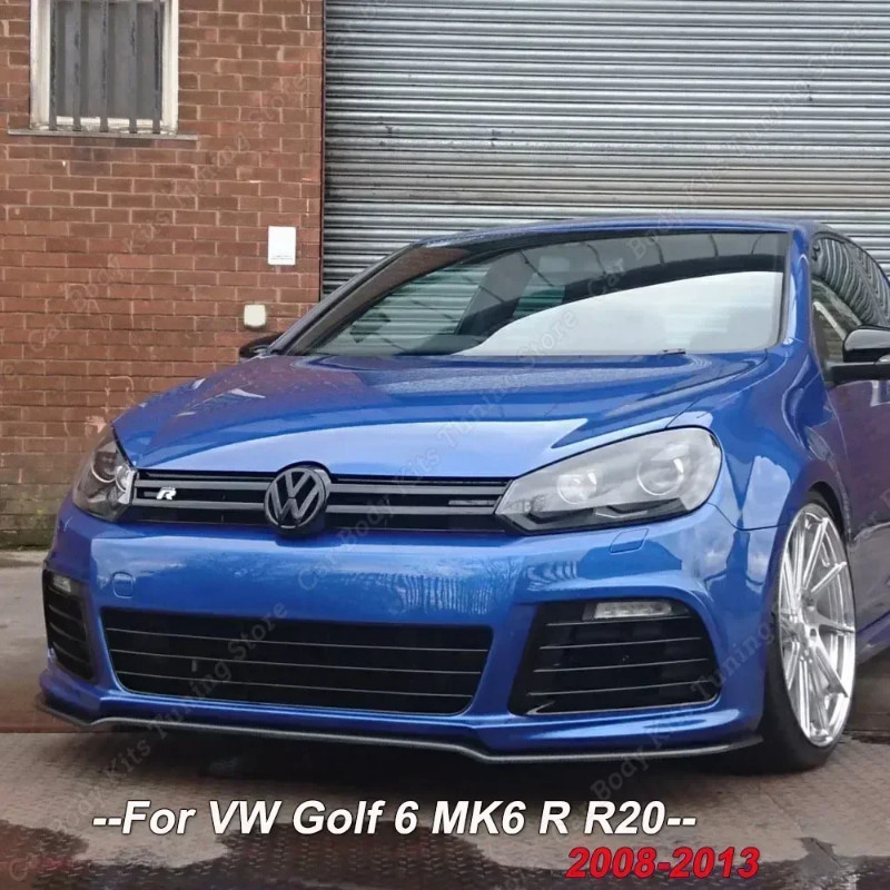 For Volkswagen Golf 6 MK6 R R20 2008-2013 Glossy Black ABS Car Front ...
