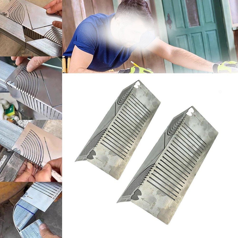 [LUMY]2PCS Angle And Arc Marking Tool 90 Degree Arc Angle Marking Ruler ...