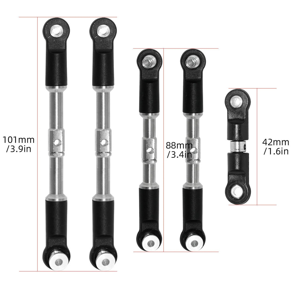 5pcs Steel Turnbuckles Camber Links Toe Links Set Linkage for Arrma 1/7 ...