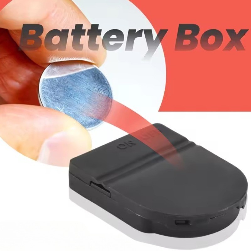 3V CR2032 Plastic Battery Box Button Battery Holder with Line On Off ...