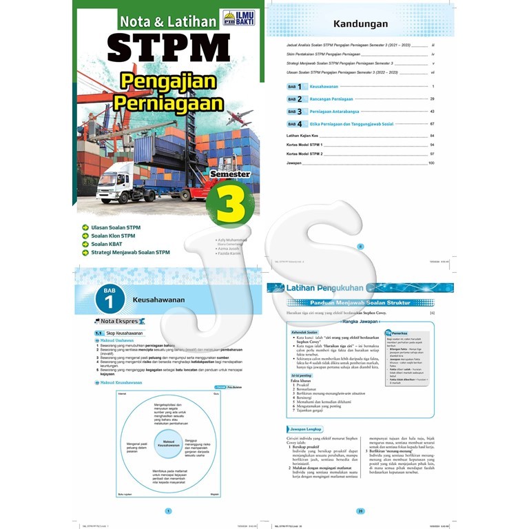 NOTA & LATIHAN STPM SEMESTER 3 (2025 | 2023 | 2022 | 2021) STPM 2025 - PENERBIT ILMU BAKTI ...