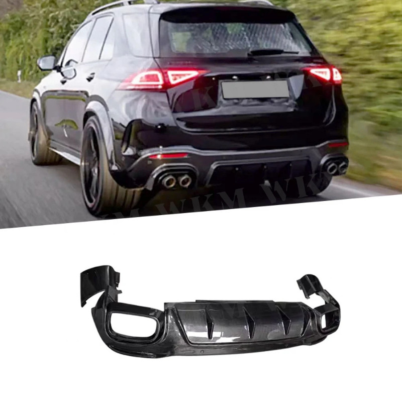 Rear Bumper Lip Diffuser Spoiler Set For Benz GLE-Class W167 GLE63 AMG ...