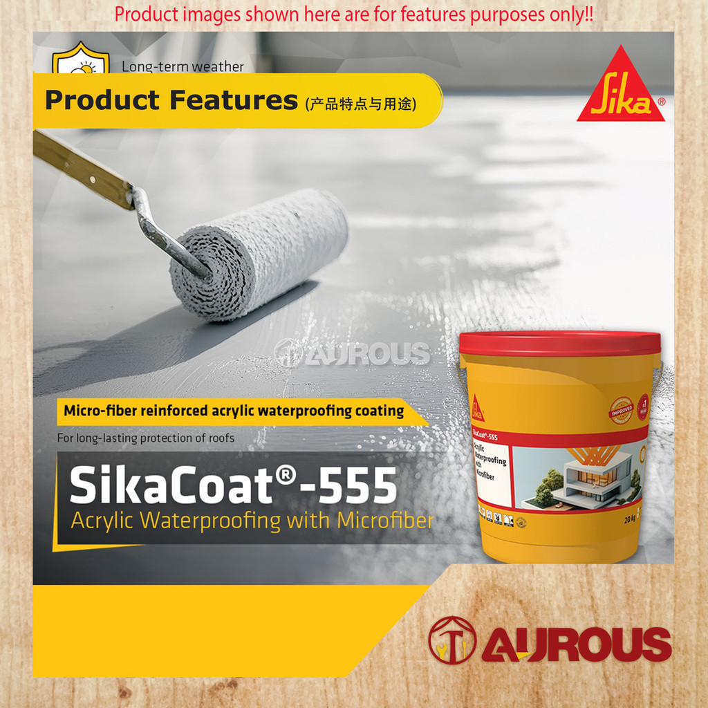 SIKA SIKACOAT 555 MICRO-FIBER REINFORCED ACRYLIC WATERPROOFING COATING ...