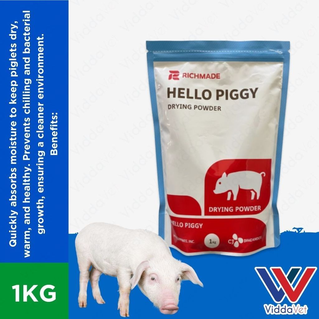 Hello Piggy Pig Drying Powder 1KG Richmade for Newborn Piglets Farm ...