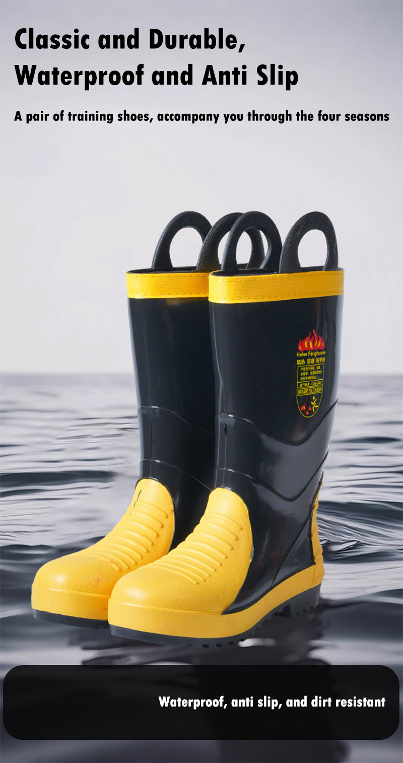 Fire Rescue Boots Chemical-resistant Flame-retardant Boots Outdoor ...