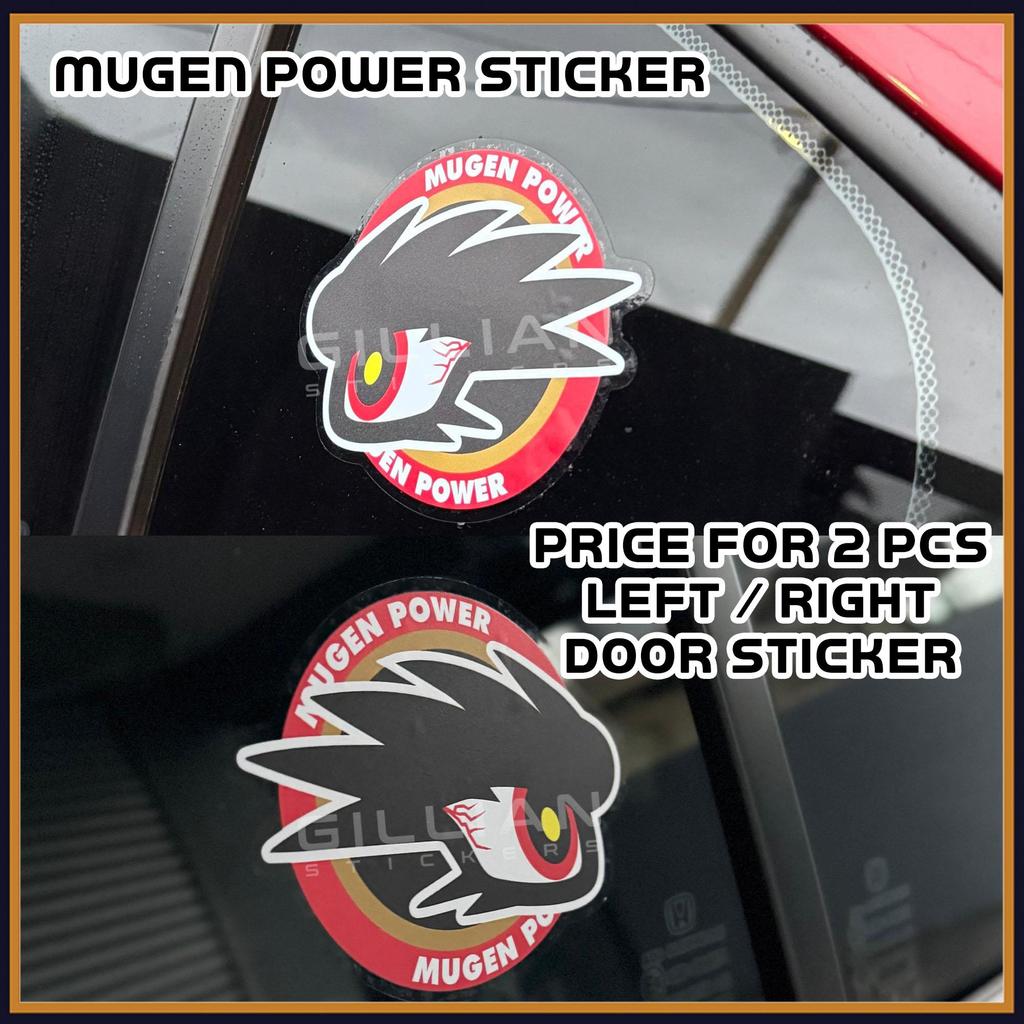 Mugen Power Car Sticker Waterproof Vinyl Decal for Honda / JDM Cars ...