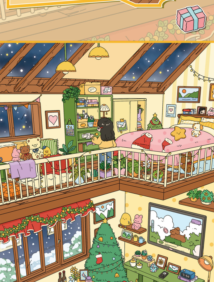 ENWEI 5 Pcs [Loft Apartment Series] Large 3D Landscape Stickers ...