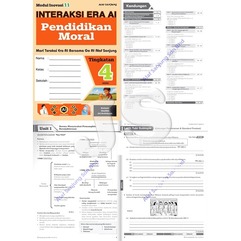 MODUL INOVASI 11 INTERAKSI ERA AI PENDIDIKAN MORAL TINGKATAN 1 2 3 4 5 ...