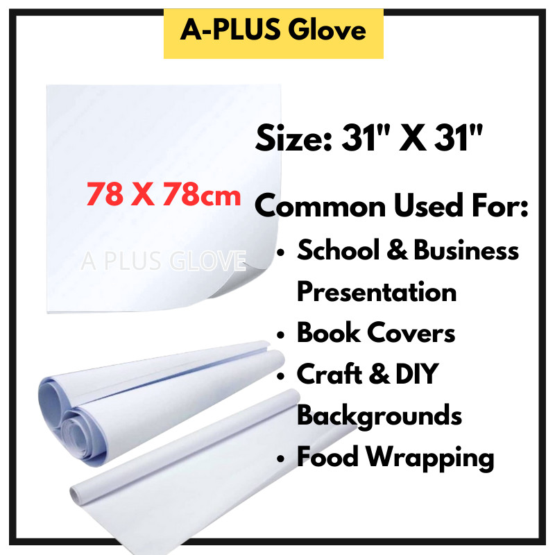 31"x 31" Mahjong Paper White 50 Sheets Kertas Mahjong Putih 50Gsm ...