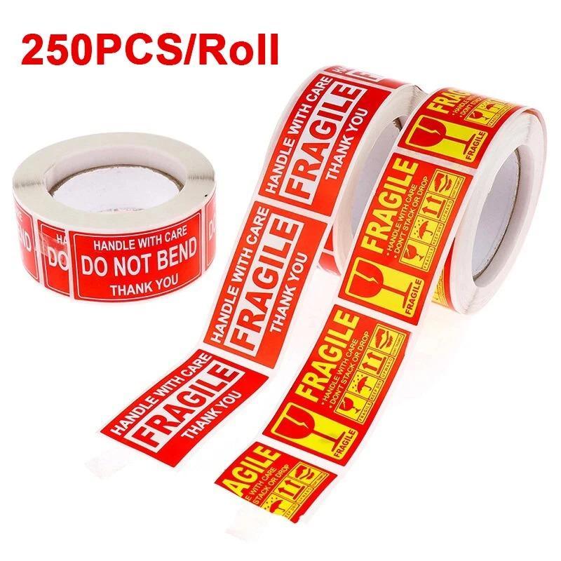 250PCS Fragile Stickers Handle with Care Fragile Warning Labels ...