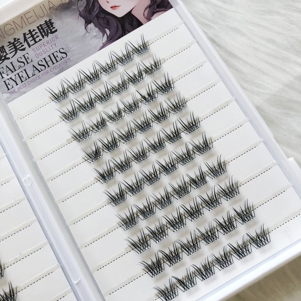 Glue-Free Clear Dovetail Sand False Eyelashes Light Makeup ...