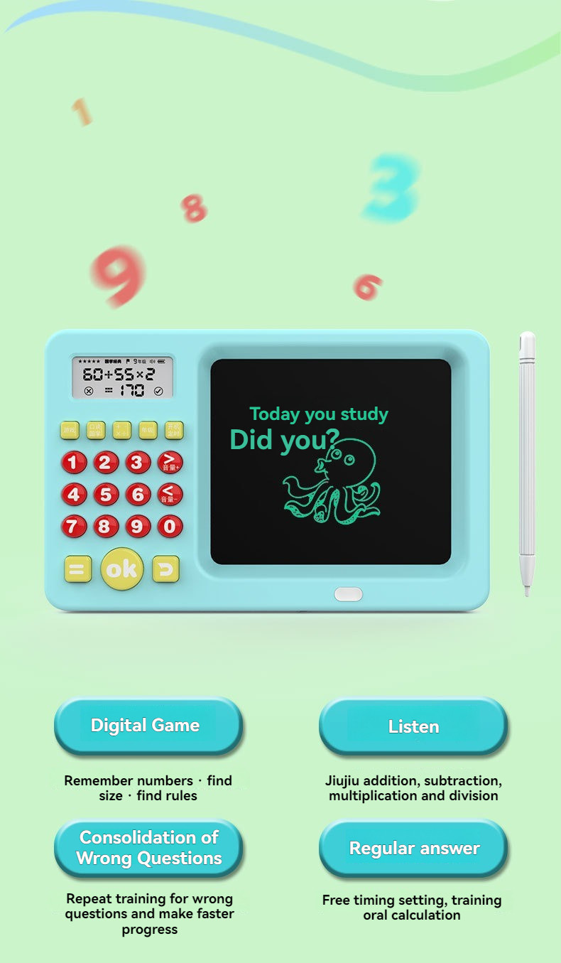 Electronic Math Game with Sketch Pad - Educational Math Learning Games ...