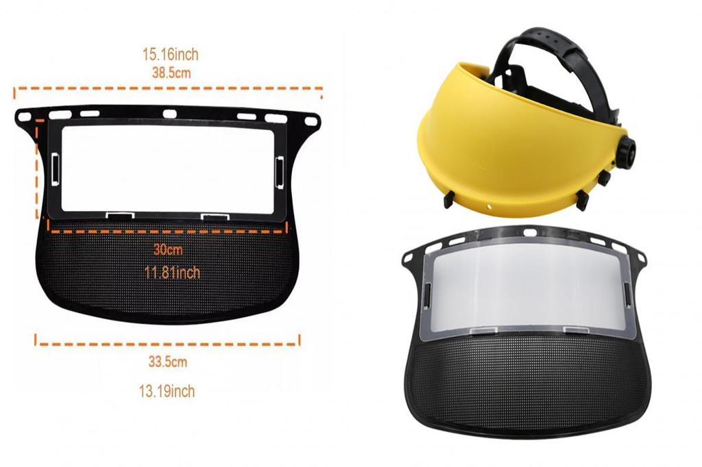 HUA_ Protective Face Shield Mesh Face Shield for Gardening Heavy Duty ...