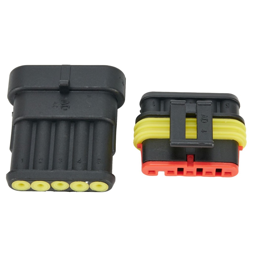 [AMAN HOT] Electrical Waterproof Connector 1 2 3 4 5 6 Pin Way ...