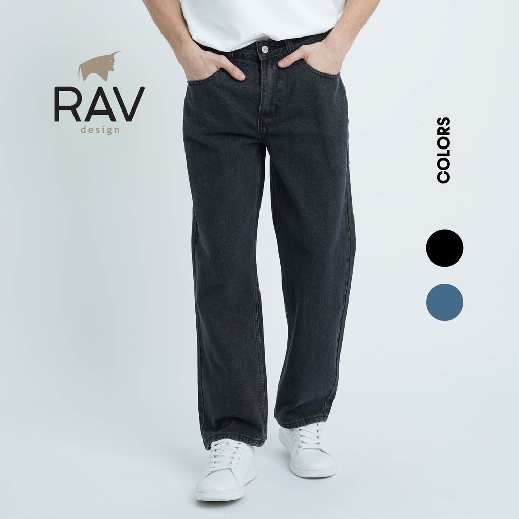 RAV Design Wide Fit Jeans | Shopee Malaysia