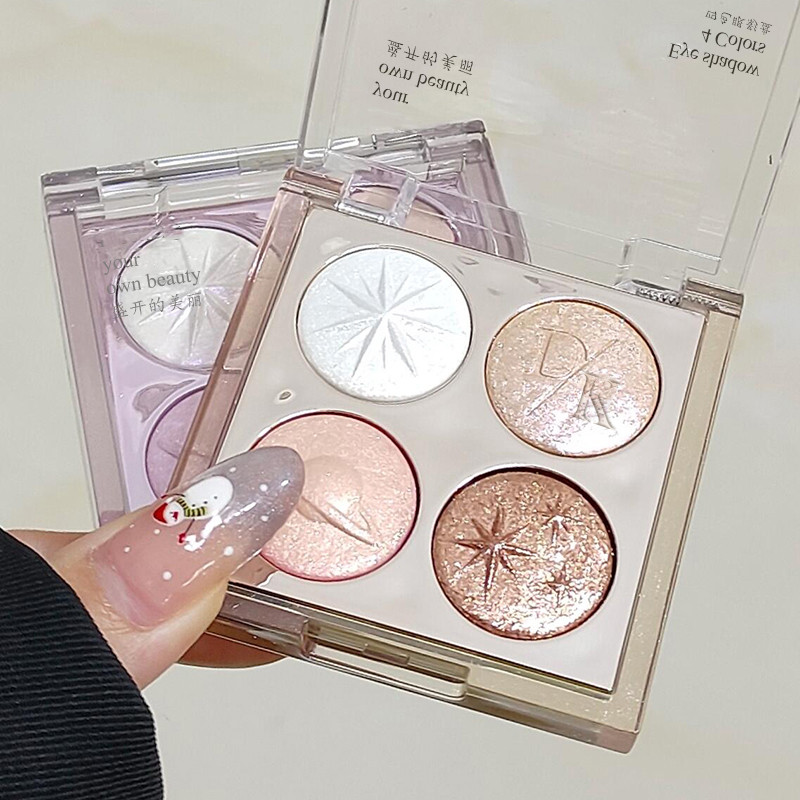 Planet Four-color Diamond Glitter Eyeshadow Palette Aurora Purple ...
