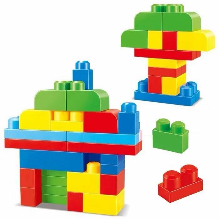 LODER 88pcs Kids Building Blocks Toy Colorful Large Blocks Educational ...