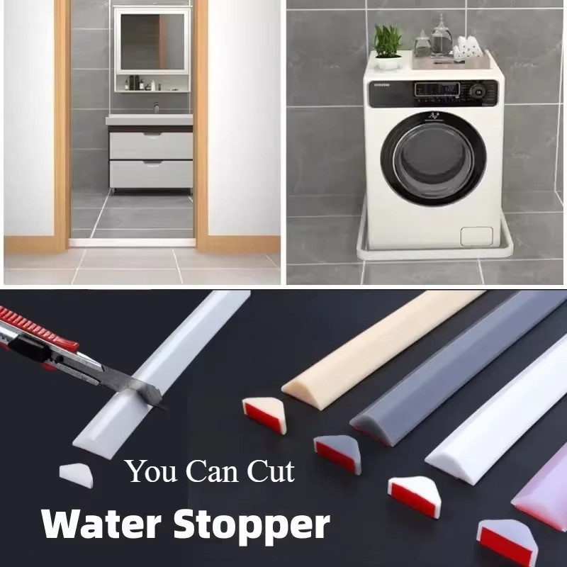 100cm Water Blocking Strip Self-Adhesive Water Stopper For Bathroom ...