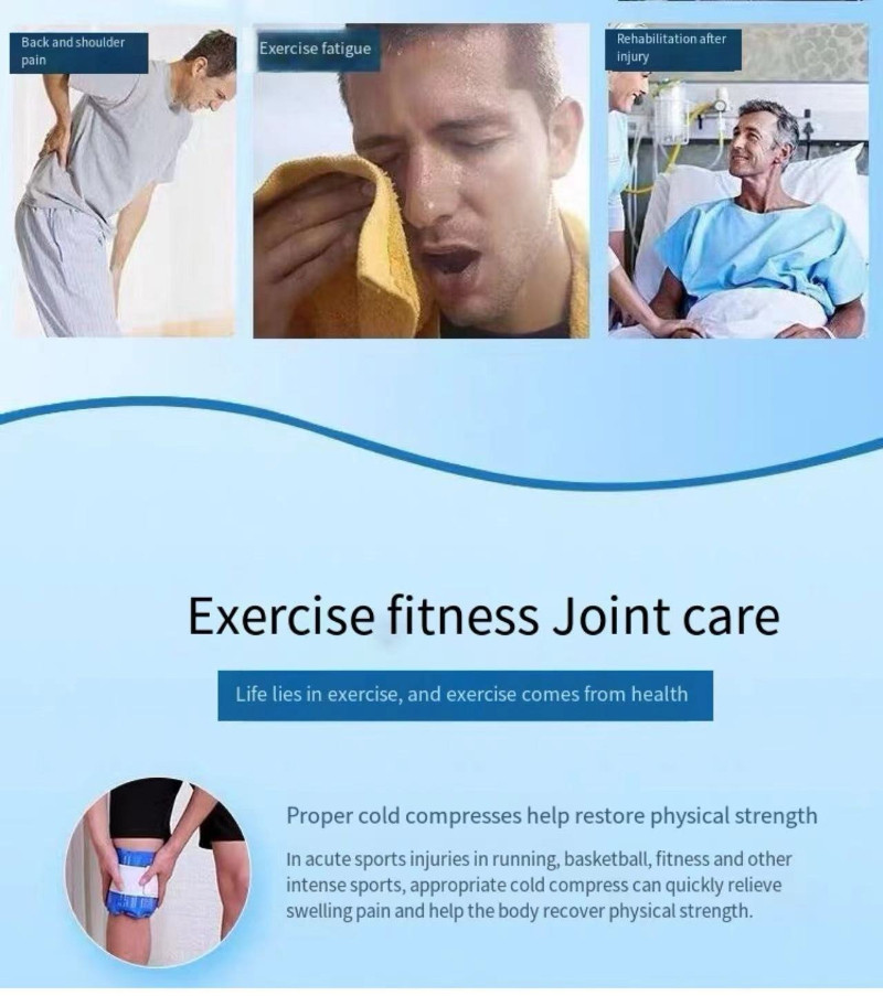 Hot Cold Gel Pack Reusable Wearable Ice Pack for Muscle Strain Sprain ...