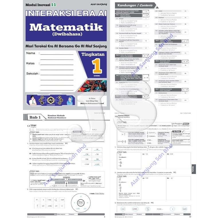 MODUL INOVASI 11 INTERAKSI ERA AI MATEMATIK (DWI) TINGKATAN 1 2 3 4 5 ...