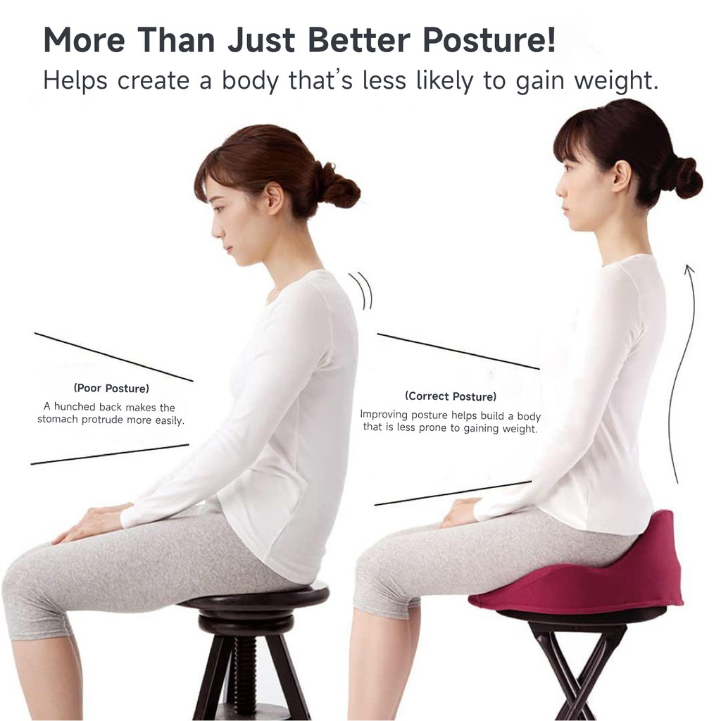 OwlPrince Posture Correction Seat Cushion Strap Model Ergonomic Sitting ...