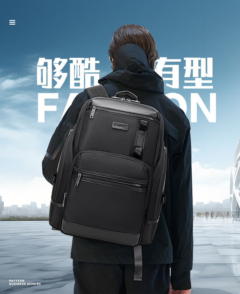 15.6 Inch Travel Backpack for Men, Water Resistant Computer Backpack ...