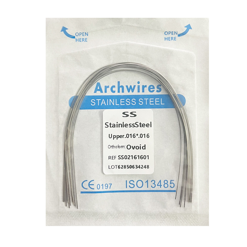 10pcs/pack Dental Orthodontic Stainless Steel Round/Rectangular Wire ...