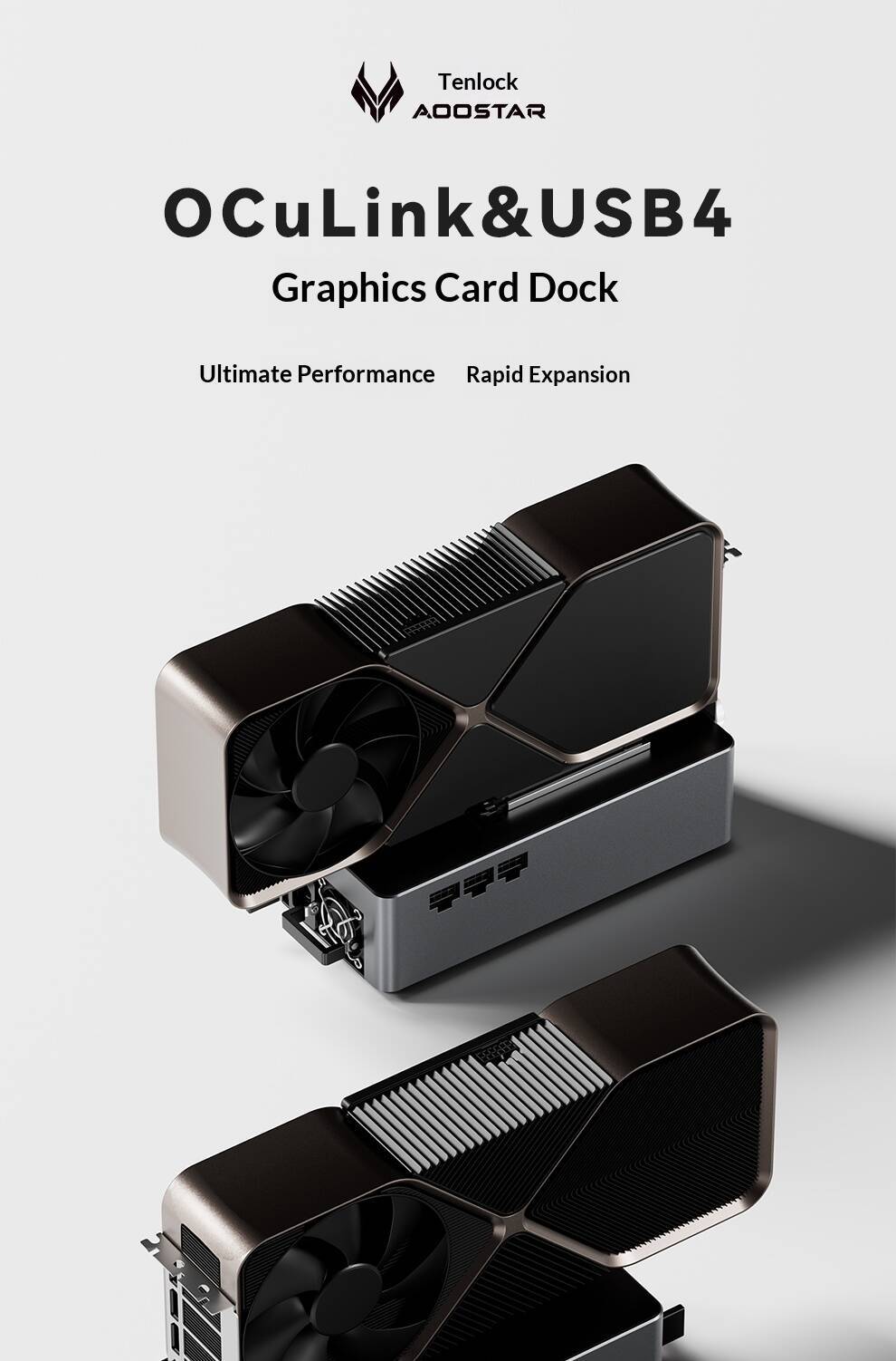 AOOSTAR AG02 Graphics Card Expansion Dock with OCuLink and USB4 Reverse ...