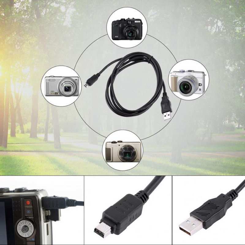 【1-3 Days Delivery】12 Pin Olympus USB Data Cable 12pin USB Data ...