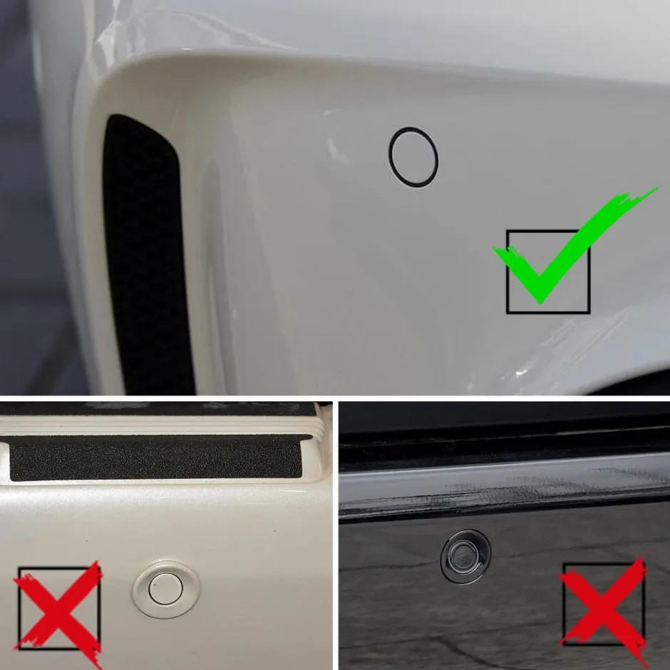 Parking Sensor Plane 4 Rear Sensor Parktron for Bumper Adjustable Depth ...