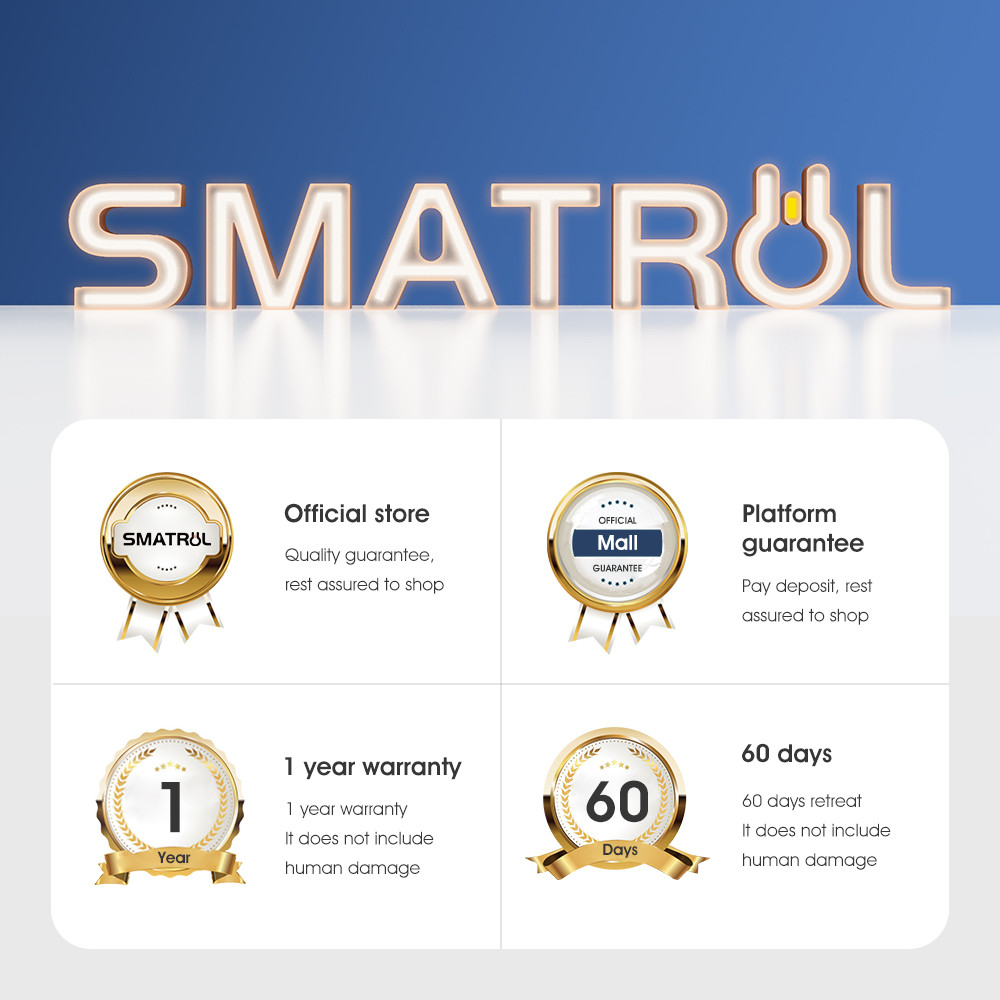 SMATRUL Tuya WiFi Smart Radar Motion Sensor Wall Switch 10G Human ...