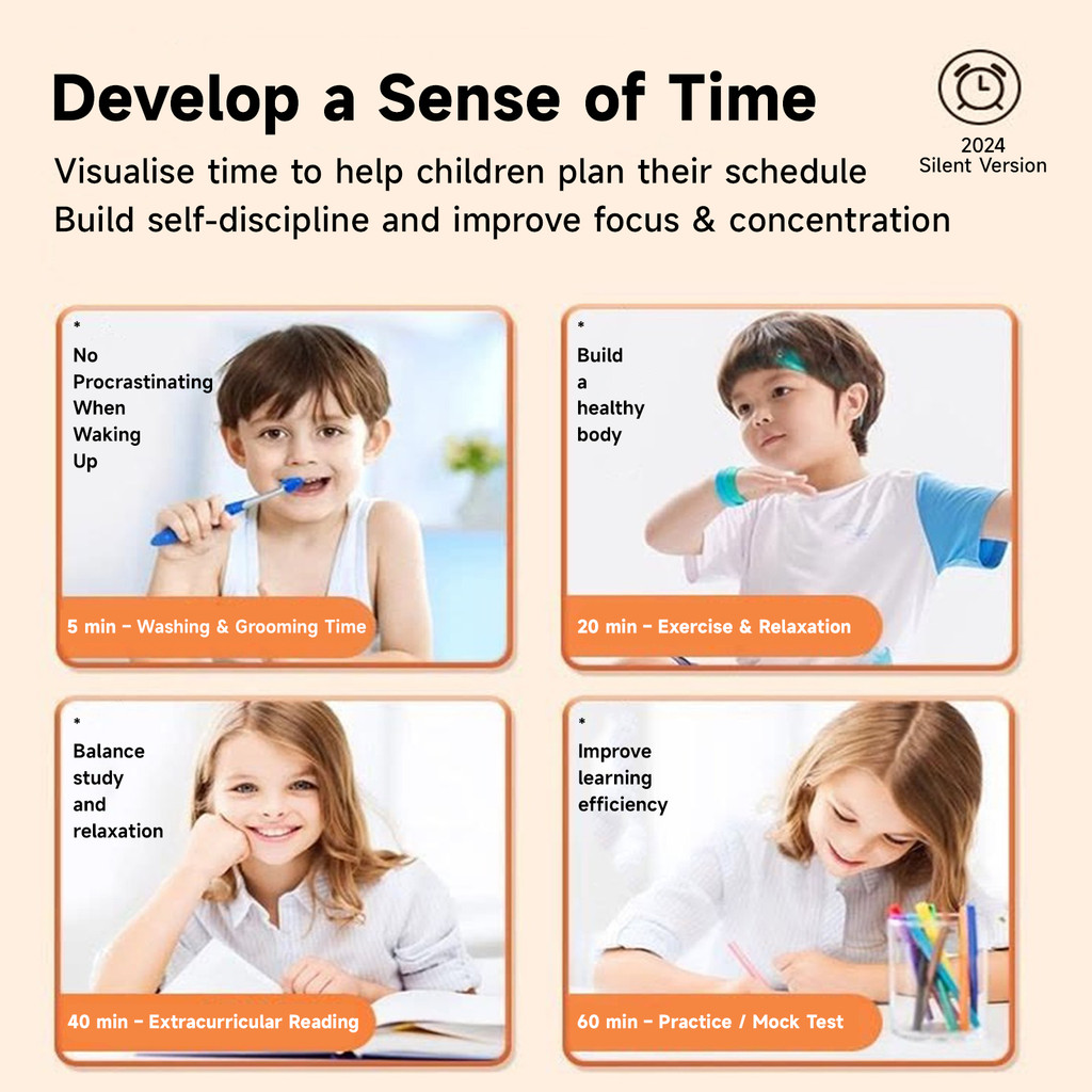 OwlPrince Large Screen Silent Timer Pomodoro Focus Clock for Study ...