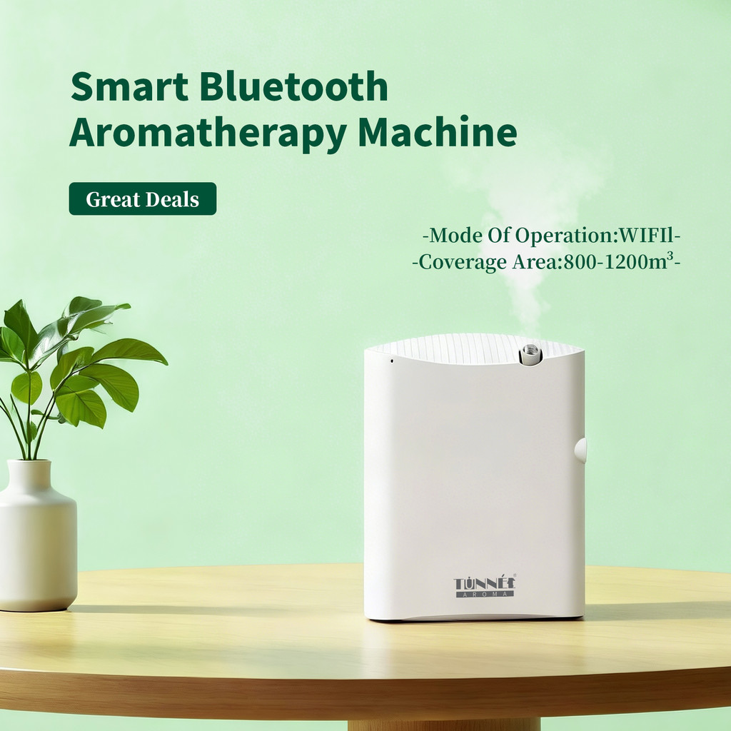 AROMA TUNNEL Waterless Essential Oil Diffuser Smart WiFi Aromatherapy ...